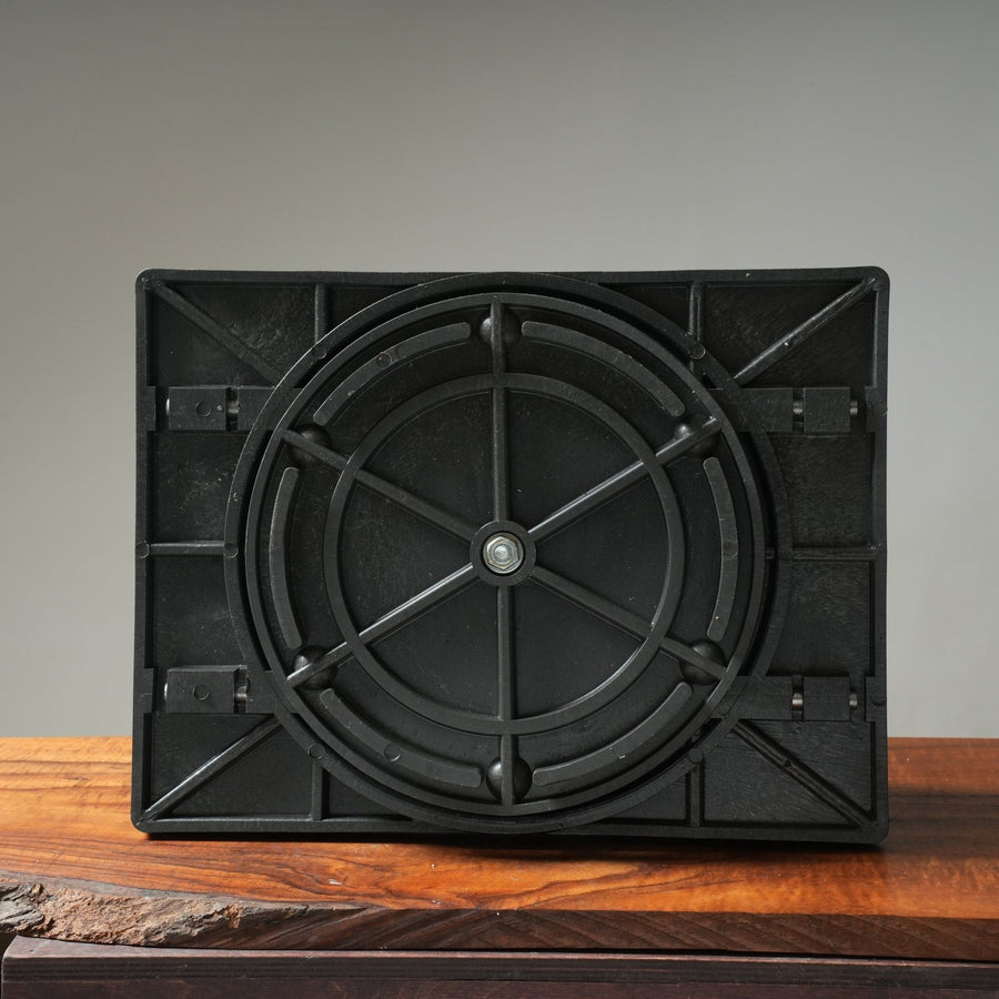 Bonsaify | Deluxe Made-In-USA Cast Aluminum and Oak Turntable